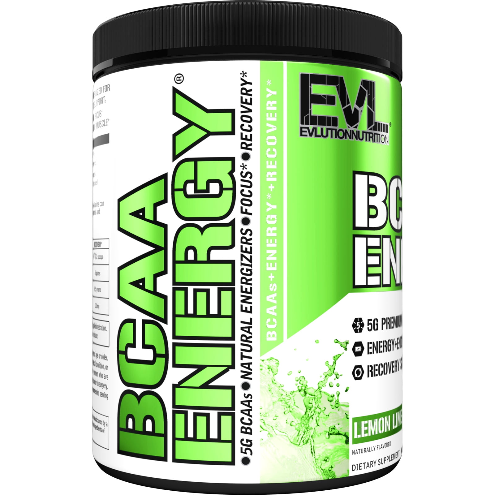 EVL BCAA Powder - Lemon Lime Flavor with Vitamin B12 & C | Amerikasepetim