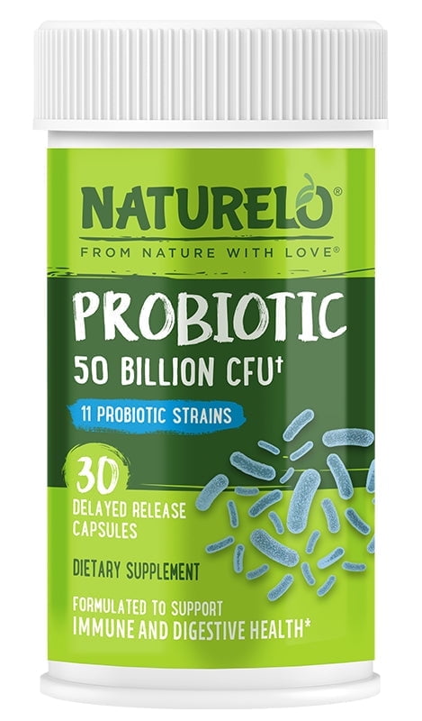 NATURELO 50 Billion CFU 11 Strains Probiotics - Immune Boost - 30 ...