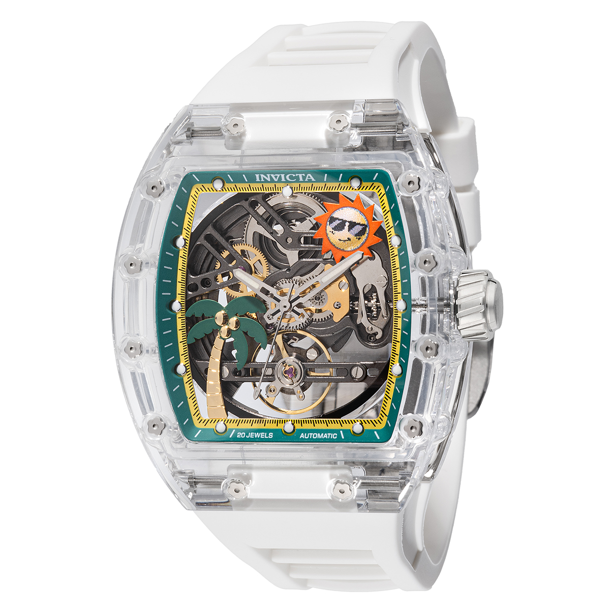 Invicta Artist Radian Prism Automatic Men's Watch w/ Skeleton Dial and ...