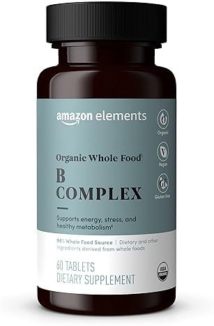 Amazon Elements Organic Whole Food B Complex, 98 Whole Food ...